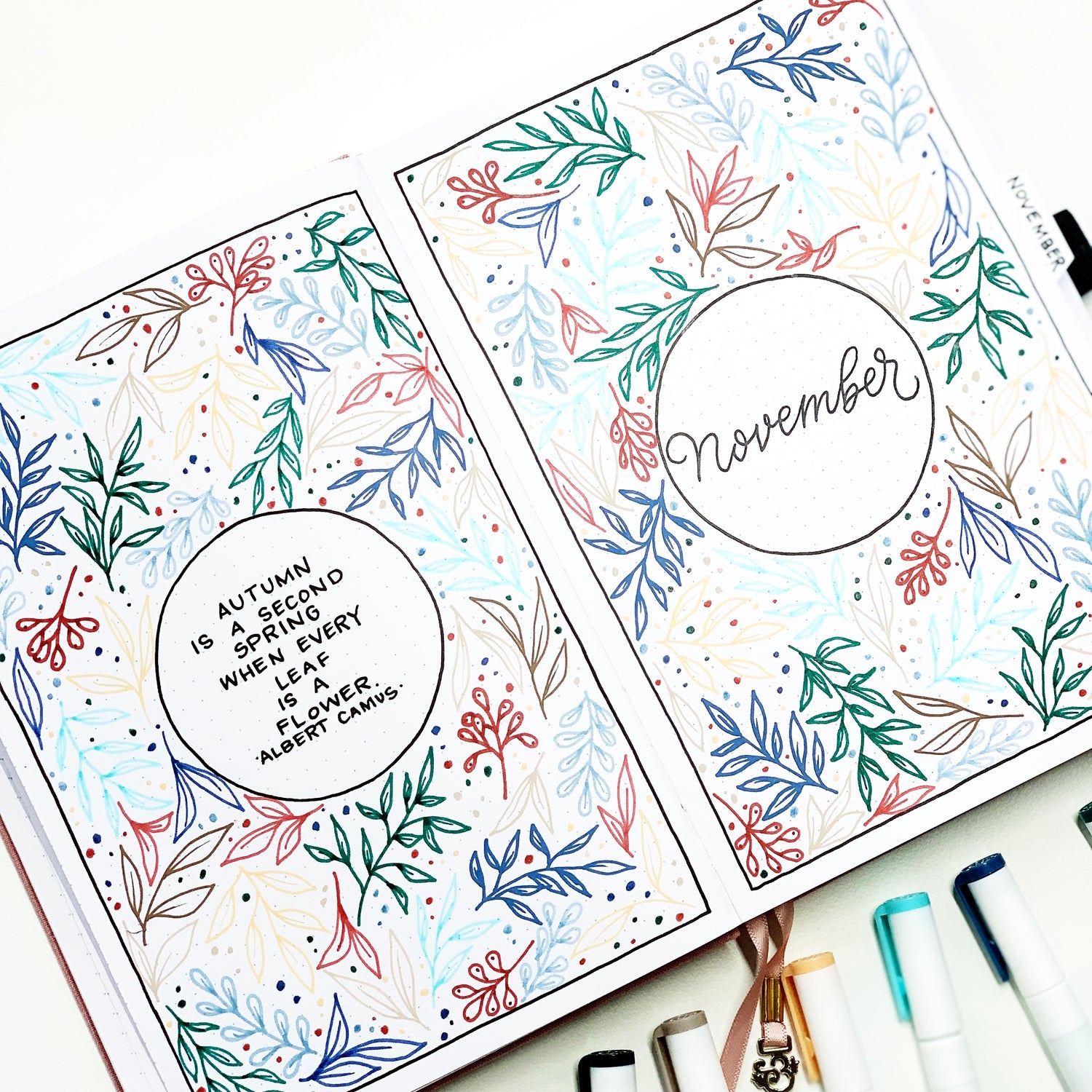 Fall Leaf Cover Page Tutorial – Archer and Olive