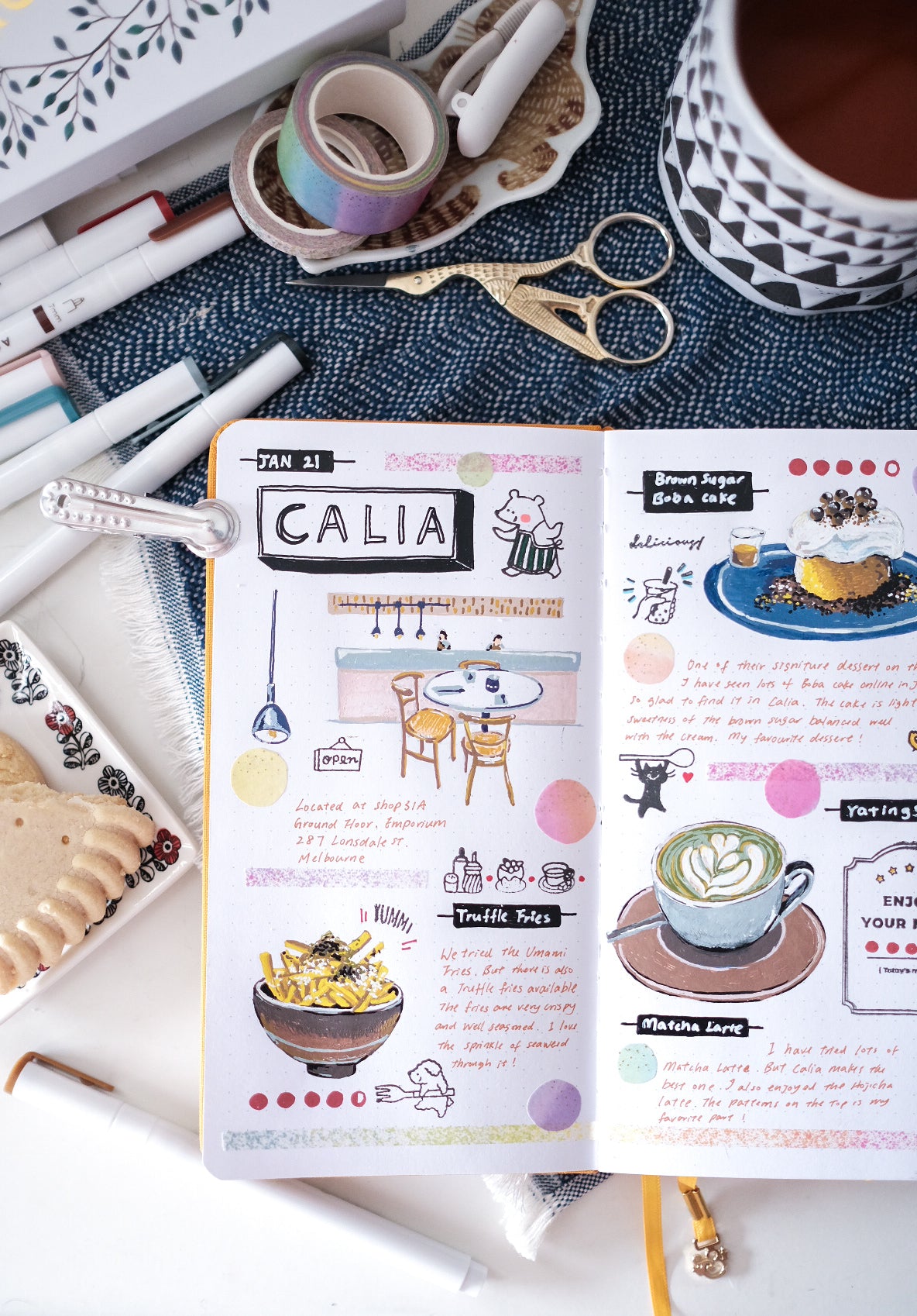 Using Traveler’s Dot Grid Notebook For My Food Adventure! – Archer and ...