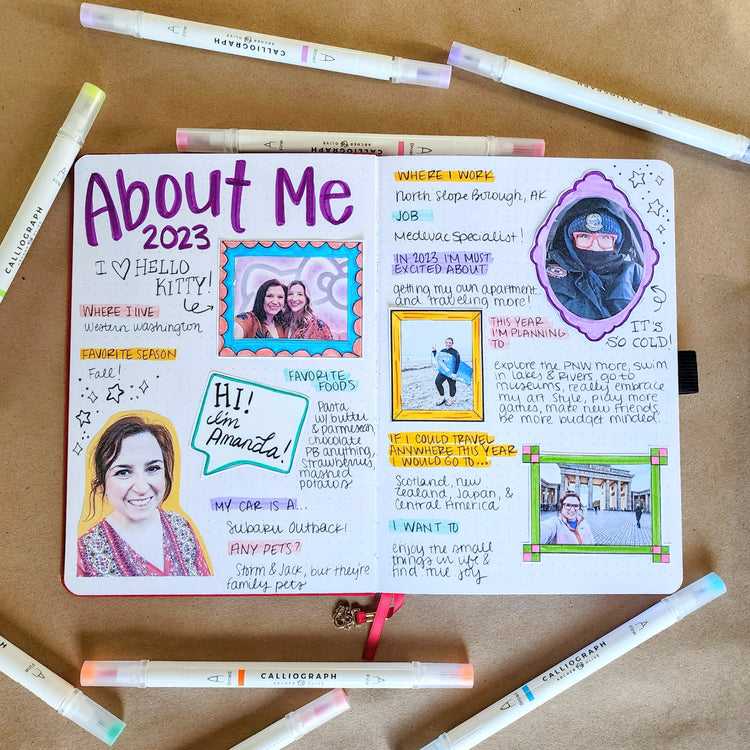 How To Create A Fun About Me Spread In Your Journal – Archer and Olive