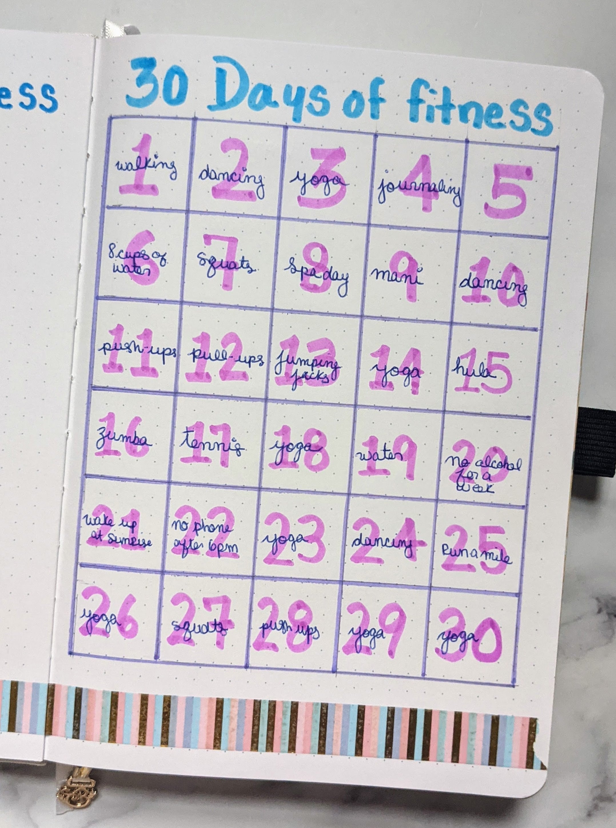10+ Fitness Bullet Journal Spread Ideas For Your Body, Mind and Soul ...
