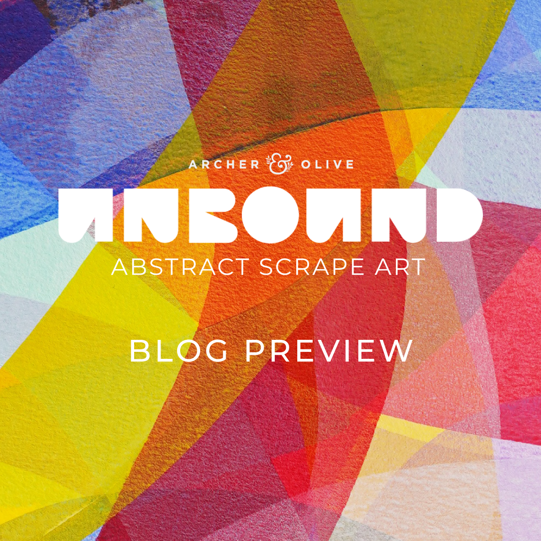 Introducing the UNBOUND Abstract Scrape Art Course – Archer and Olive