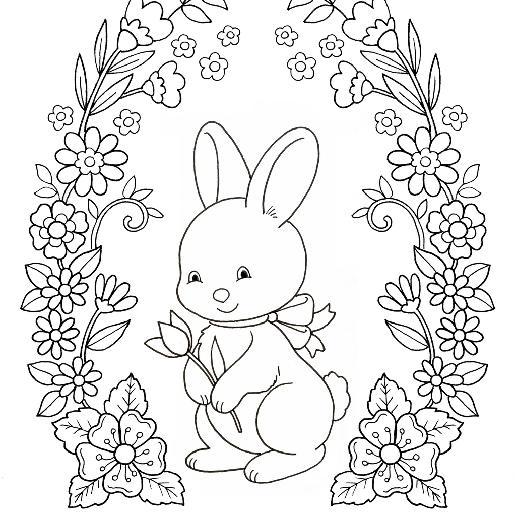 how to draw easter rabbit
