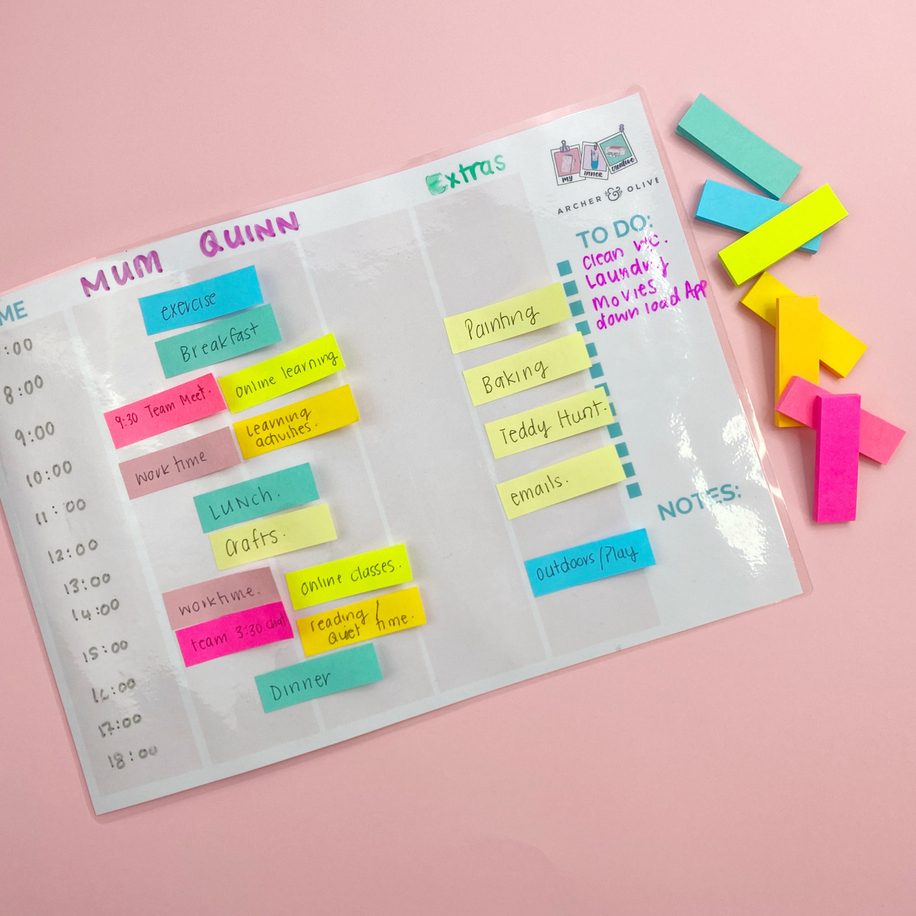 Working from Home with Kids! + Free Printable Schedule | Archer and Olive