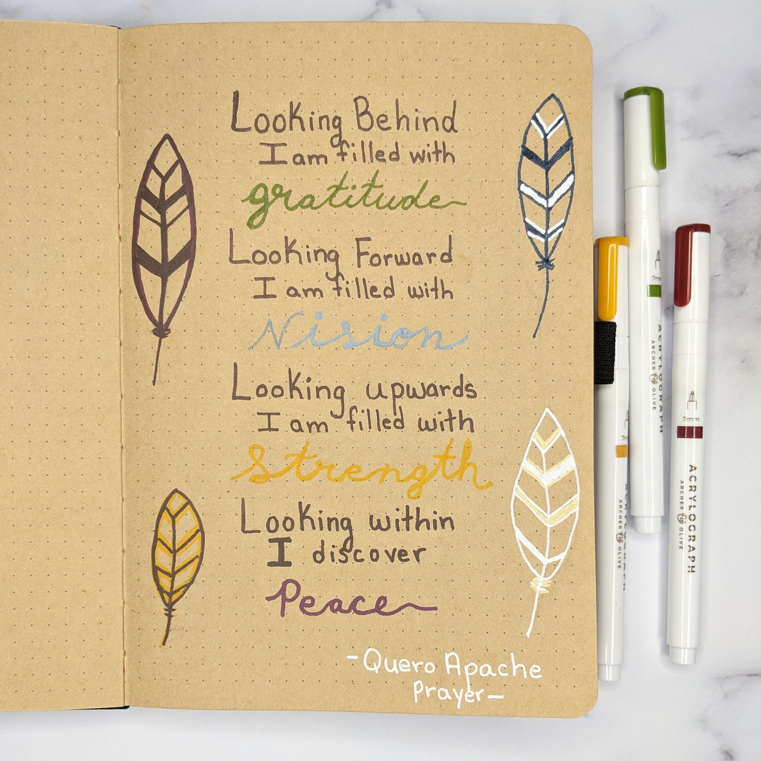 How To: Indigenous Gratitude Quote Page – Archer and Olive