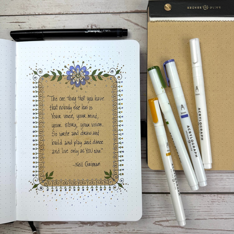 Overcoming Anxiety of Starting a New Notebook – Archer and Olive