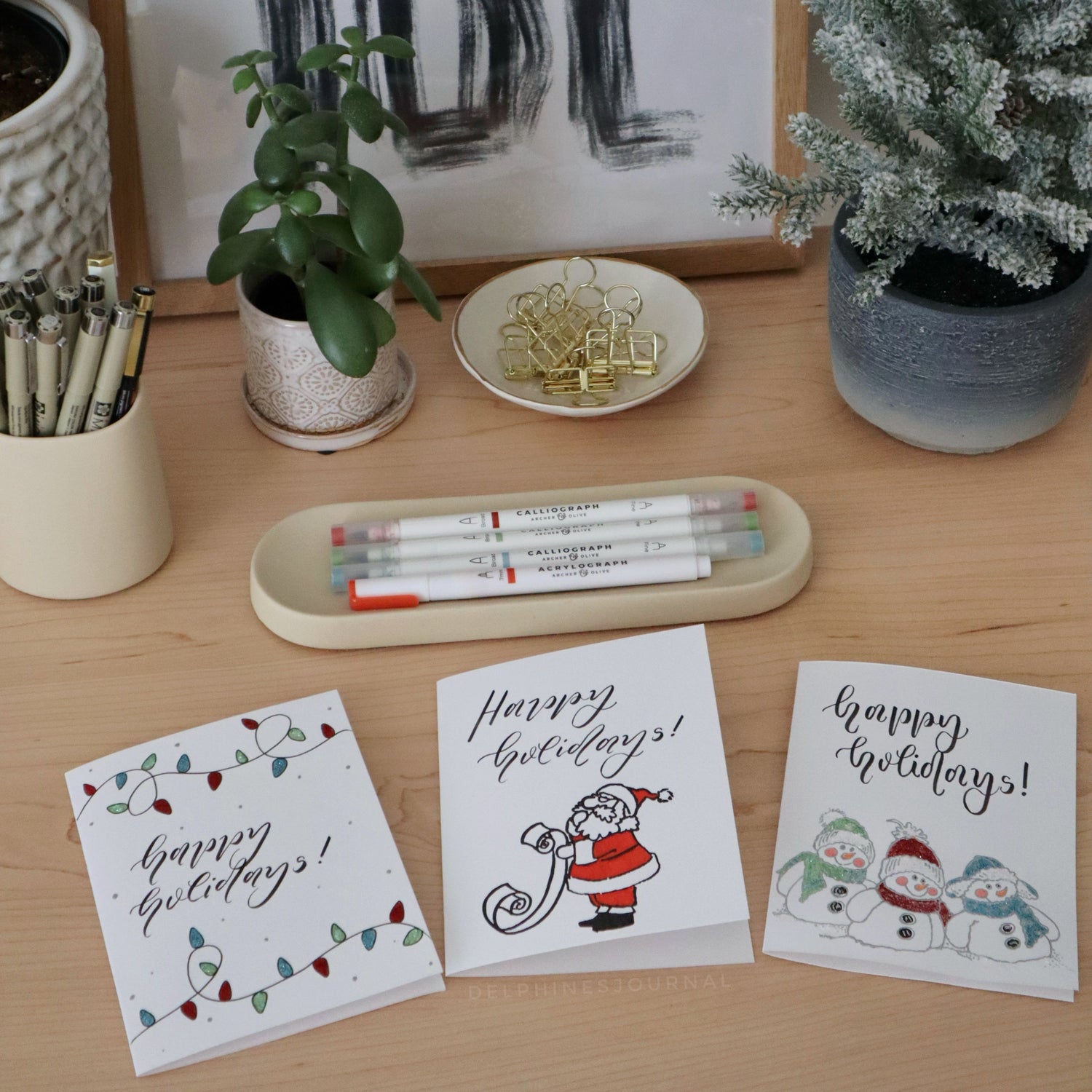 Three Easy Holiday Card Ideas – Archer and Olive