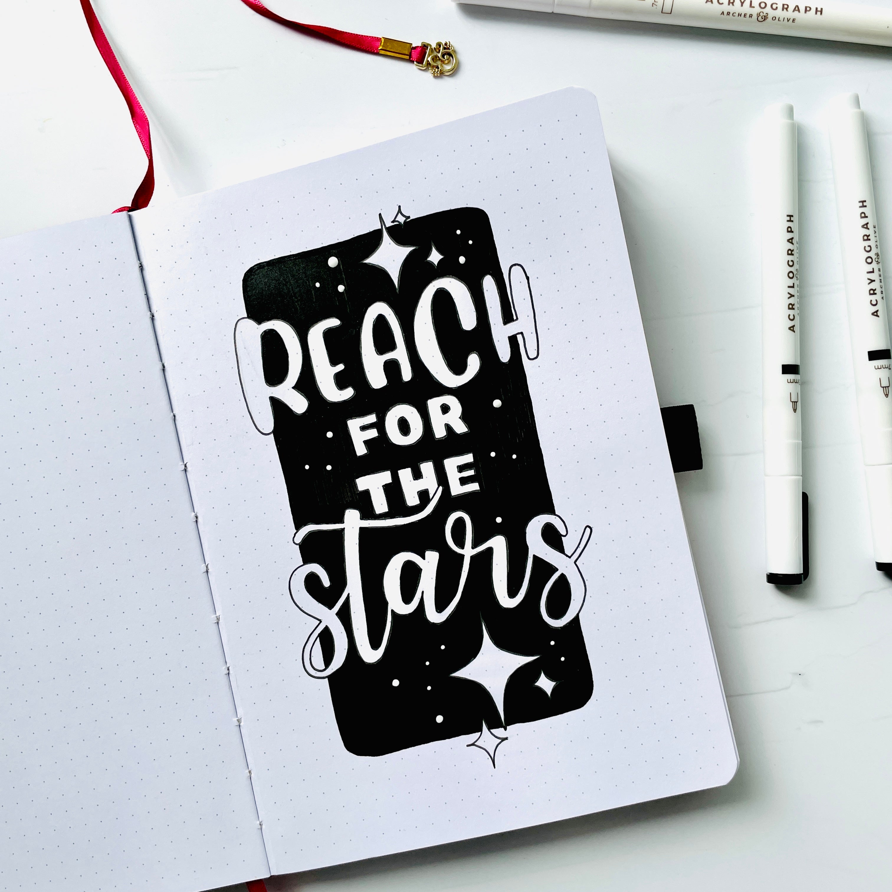 How To Trace In A Notebook With Thick Pages | Bullet Journal Quote Pag ...