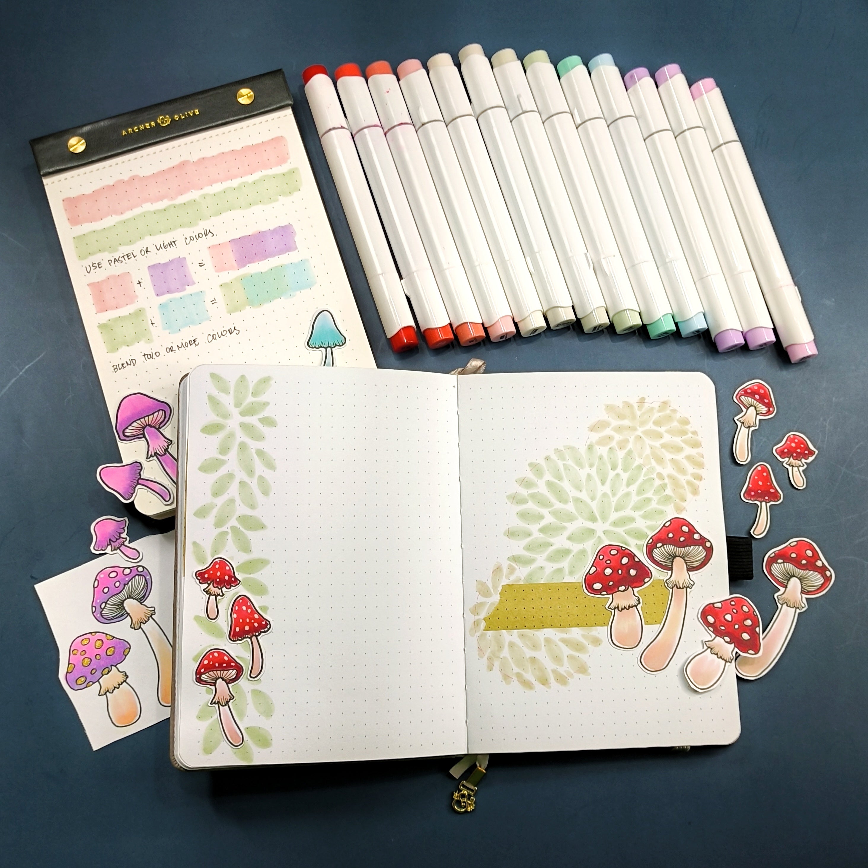 5 Tips for Using Alcohol Markers in Journals | Archer and Olive