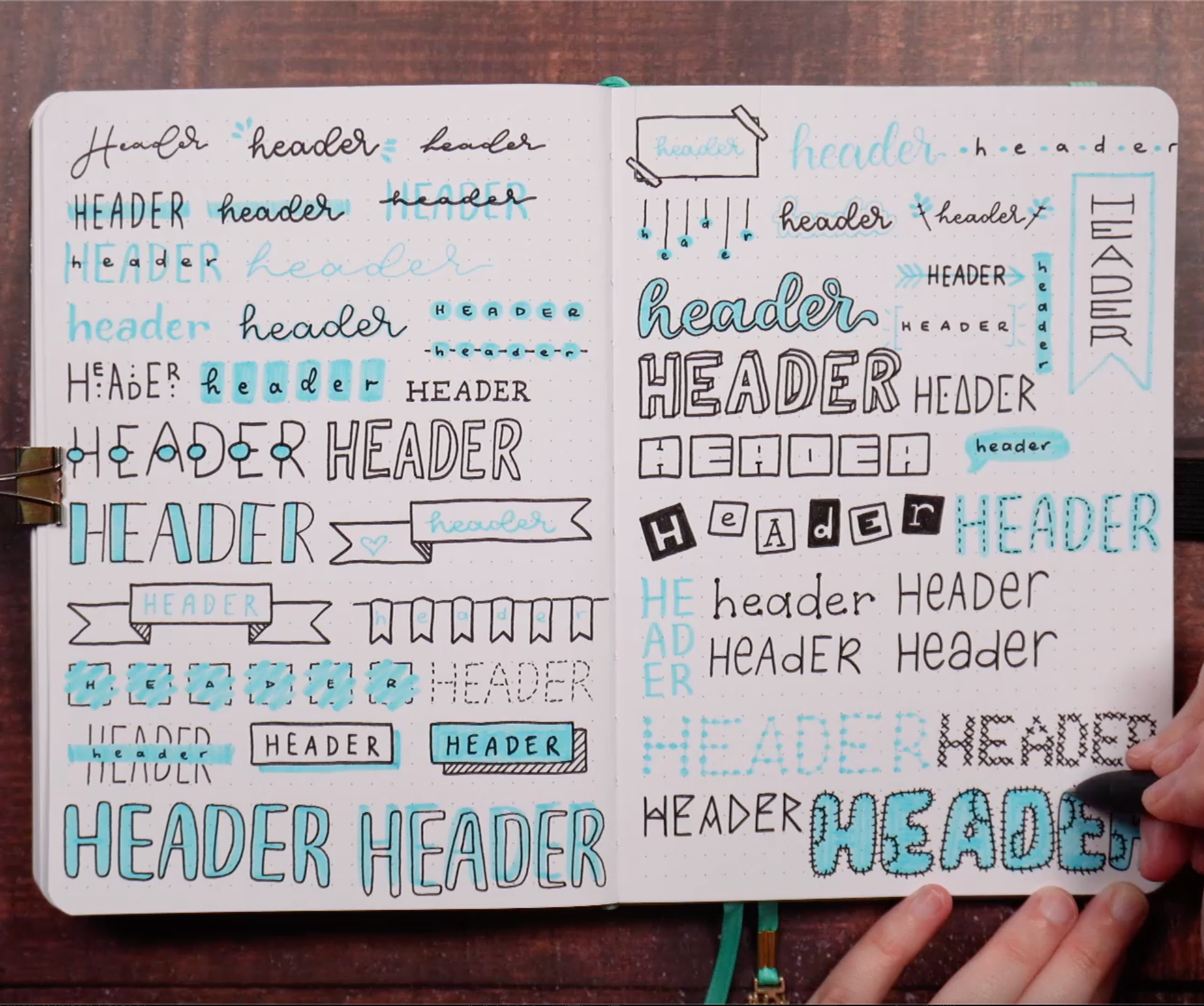 50+ Header Ideas for your Bullet Journal | Archer and Olive