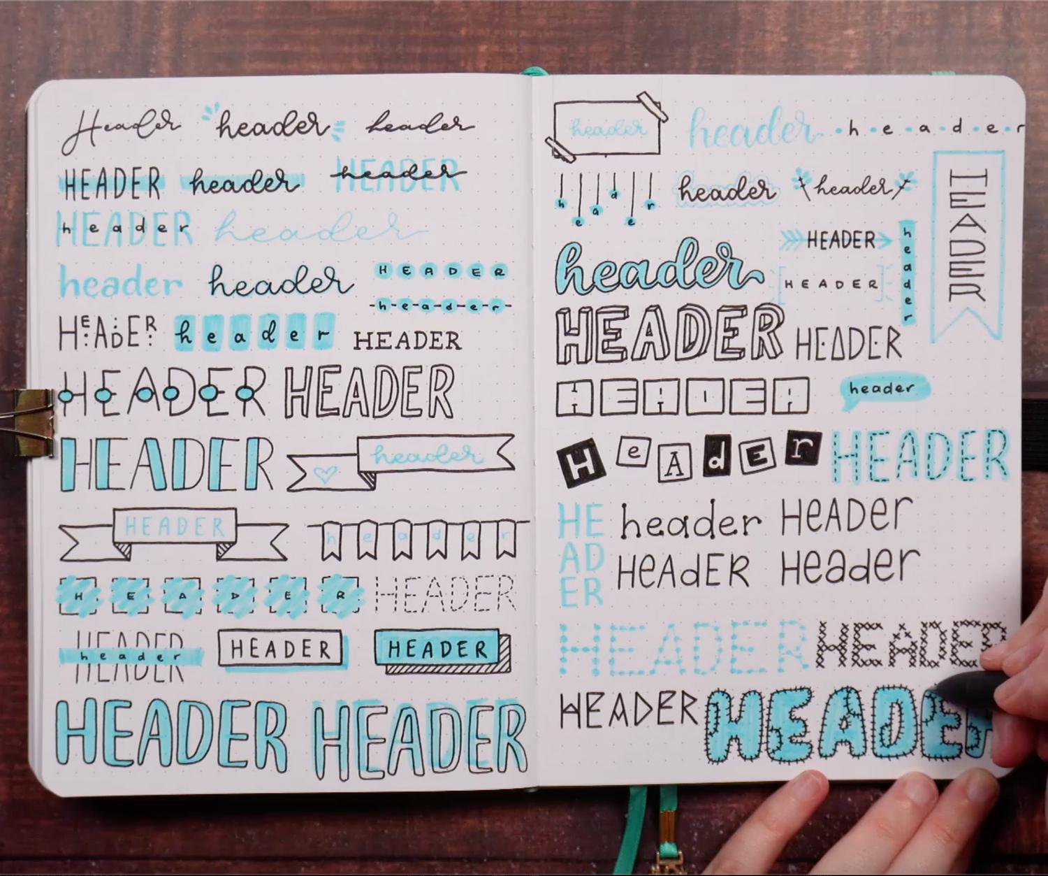 50+ Header Ideas for your Bullet Journal – Archer and Olive