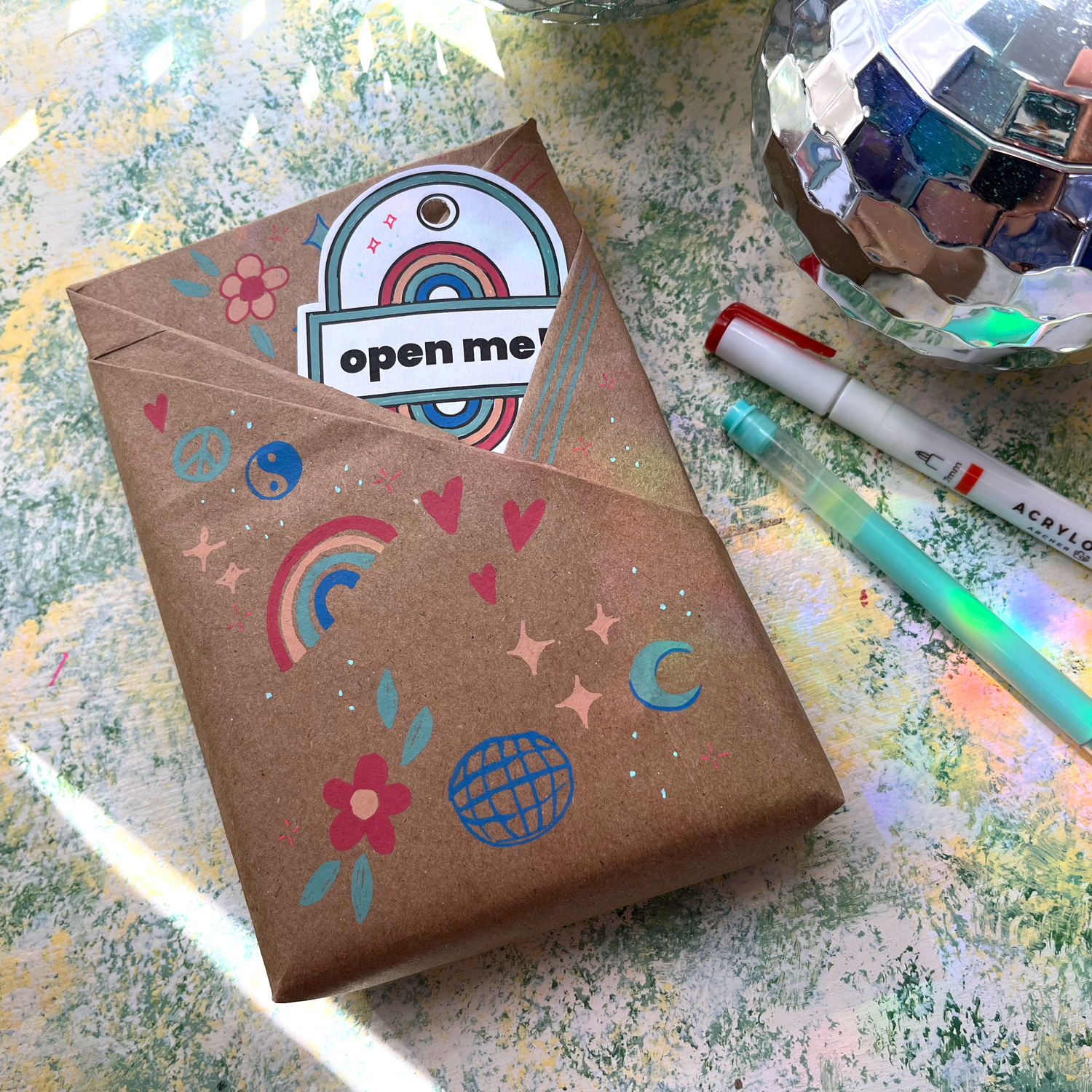 Last Minute DIY Gift Wrap Tutorial + Free Gift Tags – Archer and Olive