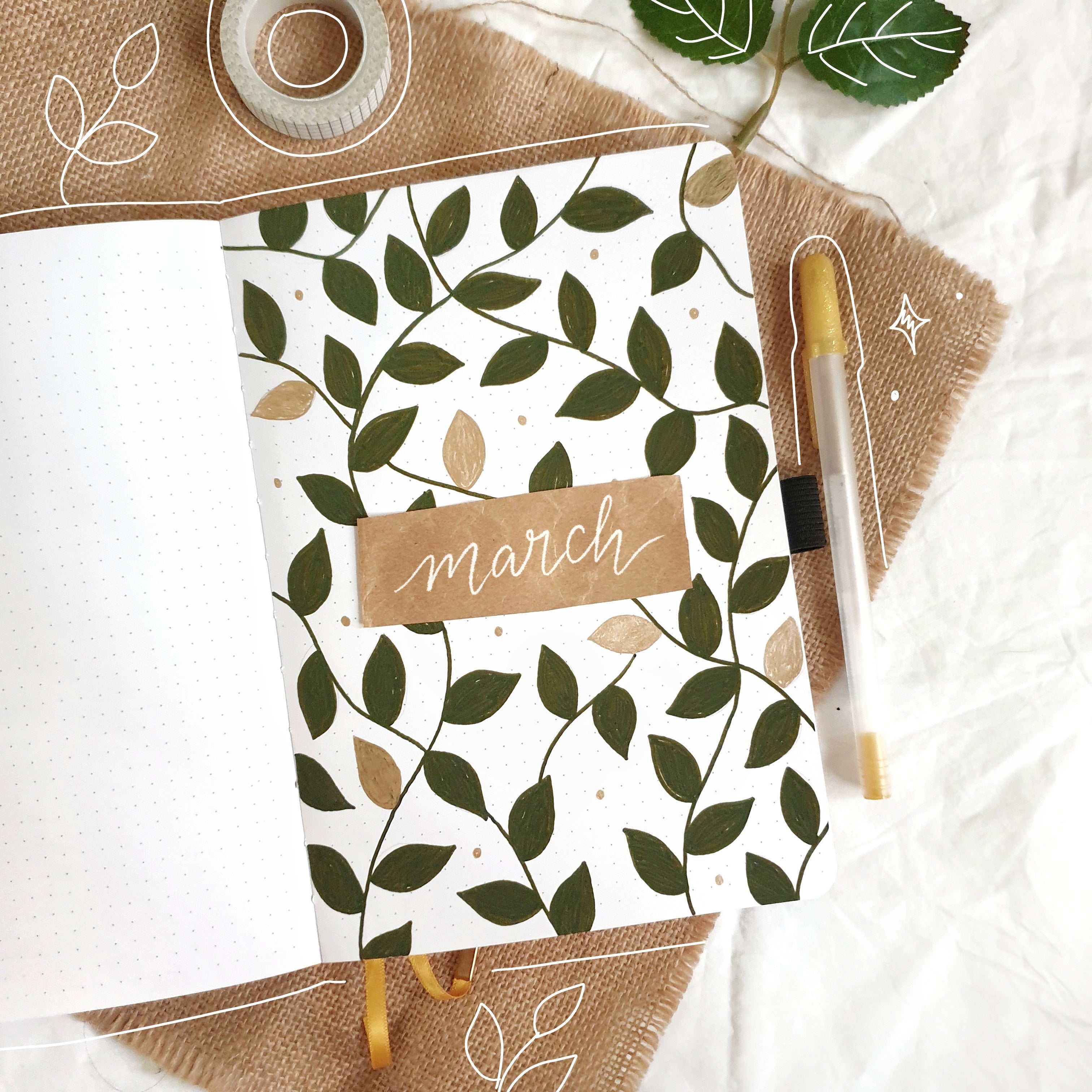 Bullet Journal Theme: Green And Gold – Archer and Olive