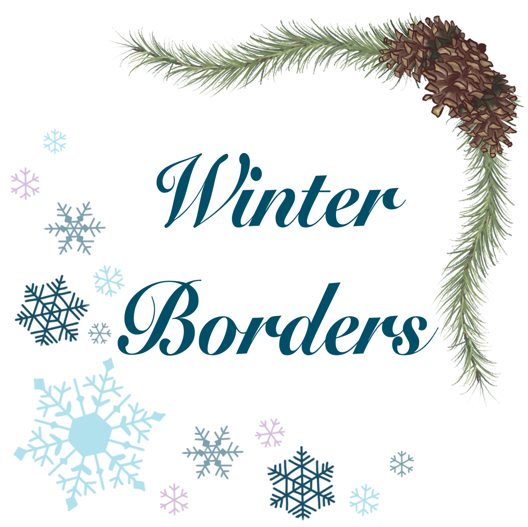 Winter Digital Border Designs For Your Bullet Journal – Archer and Olive