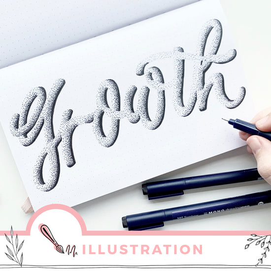 Stipple Hand Lettering In Your Bullet Journal – Archer and Olive