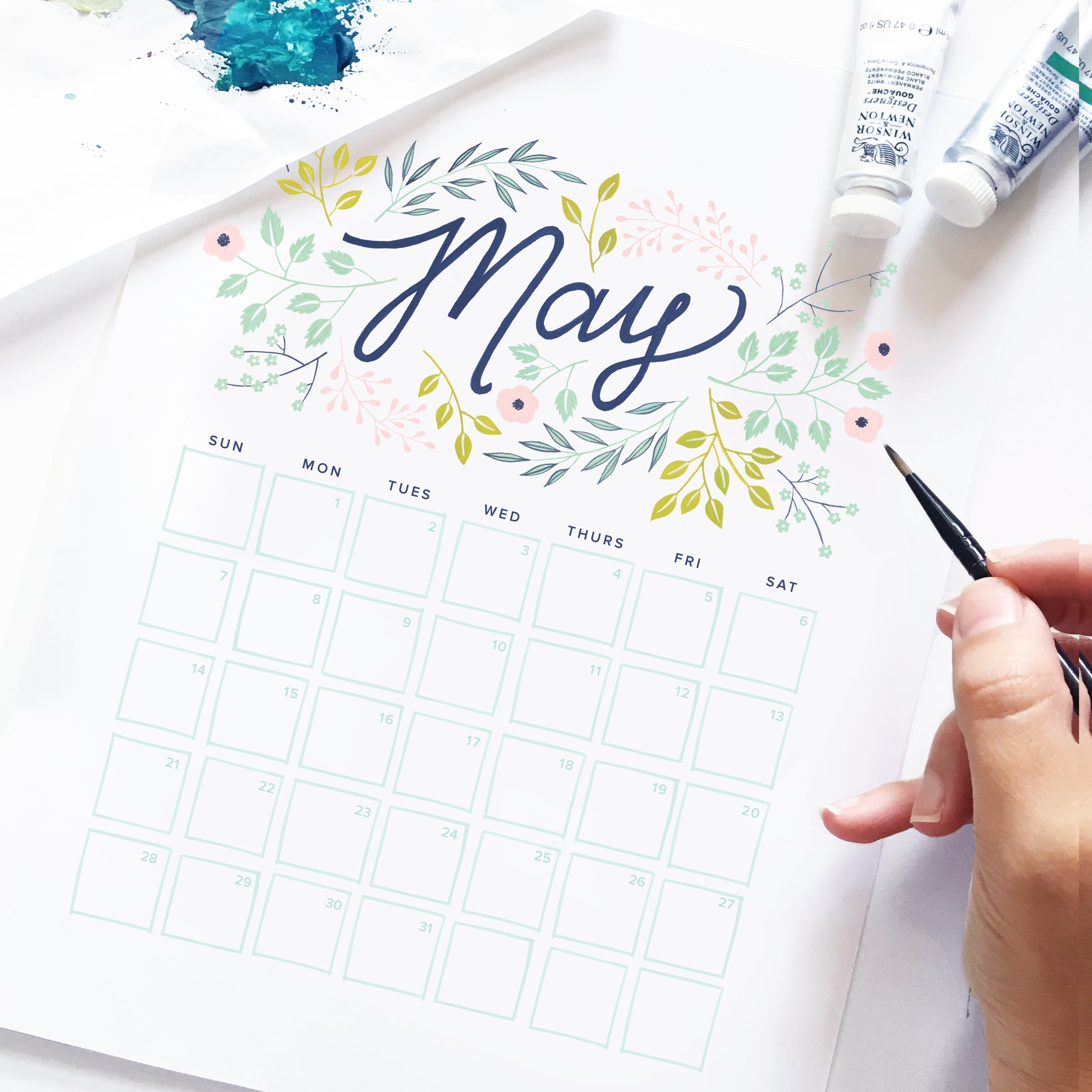 May 2017 Calendar Printable Pdf