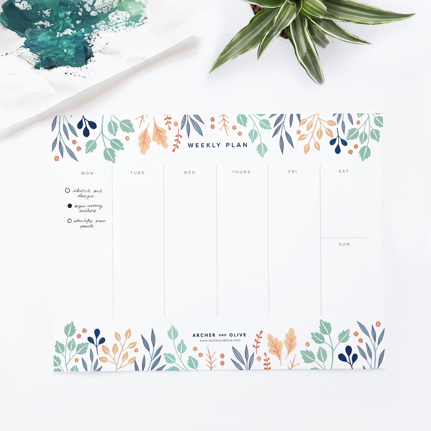 Freebie Friday - Weekly Plan – Archer and Olive