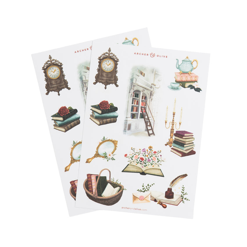 Stickers: Books of Beauty | Archer and Olive