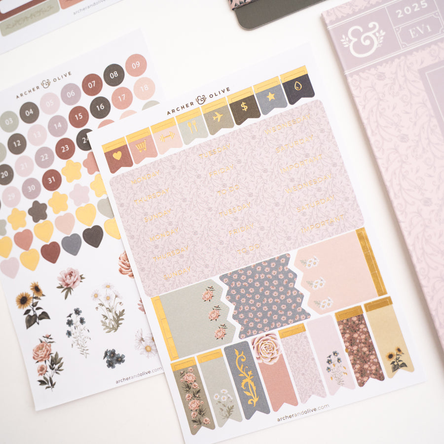 Antique Floral Everyday Theme Kit – Archer and Olive