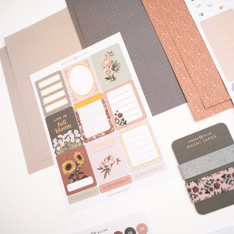 Antique Floral Everyday Theme Kit – Archer and Olive