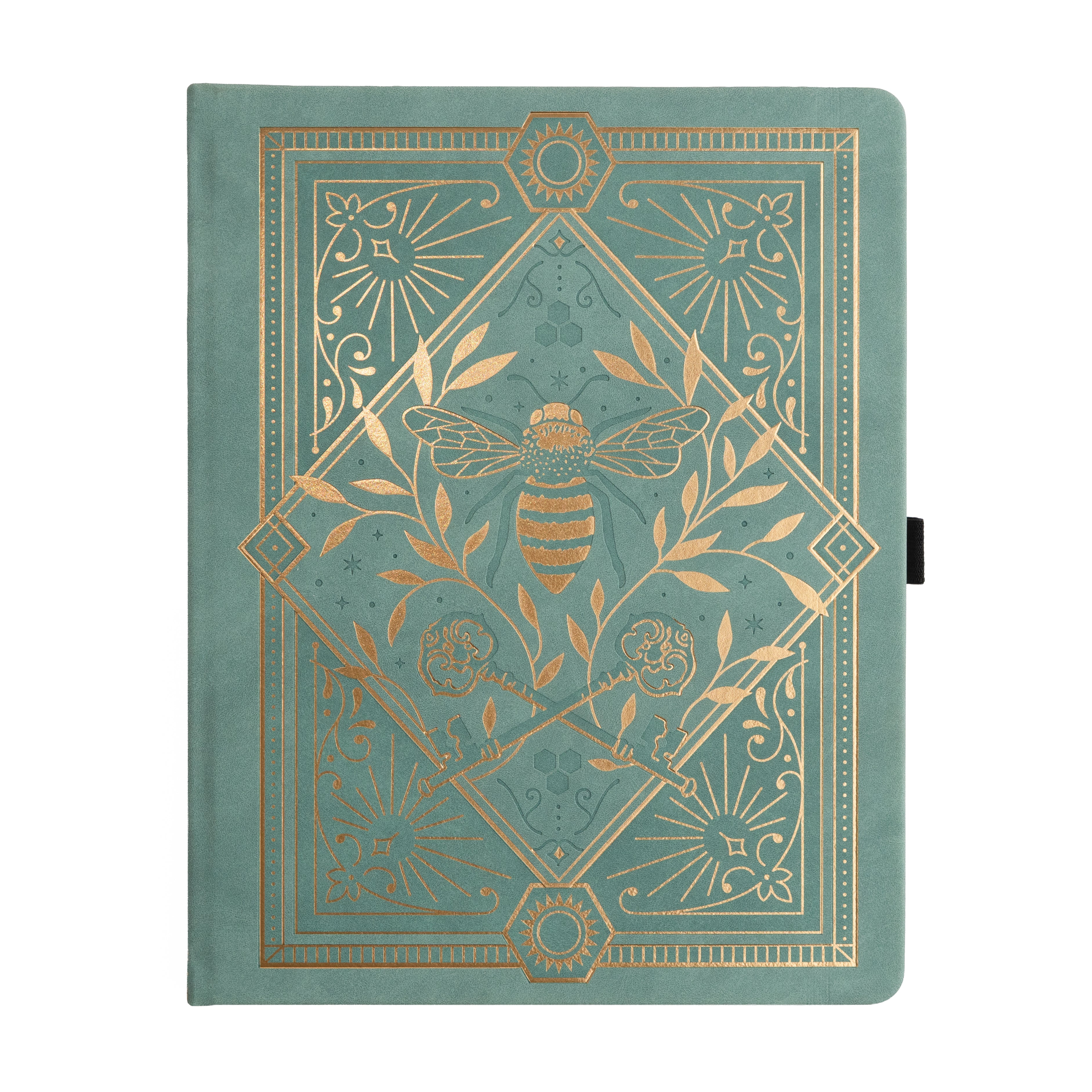 Keeper of the Bees in Soft Teal: Notebook| Archer and Olive