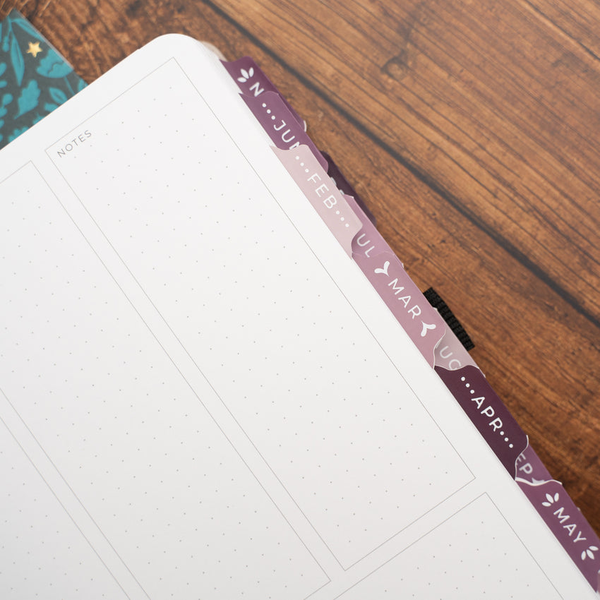 Vinyl Planner Tabs - Songbird | Archer & Olive – Archer and Olive