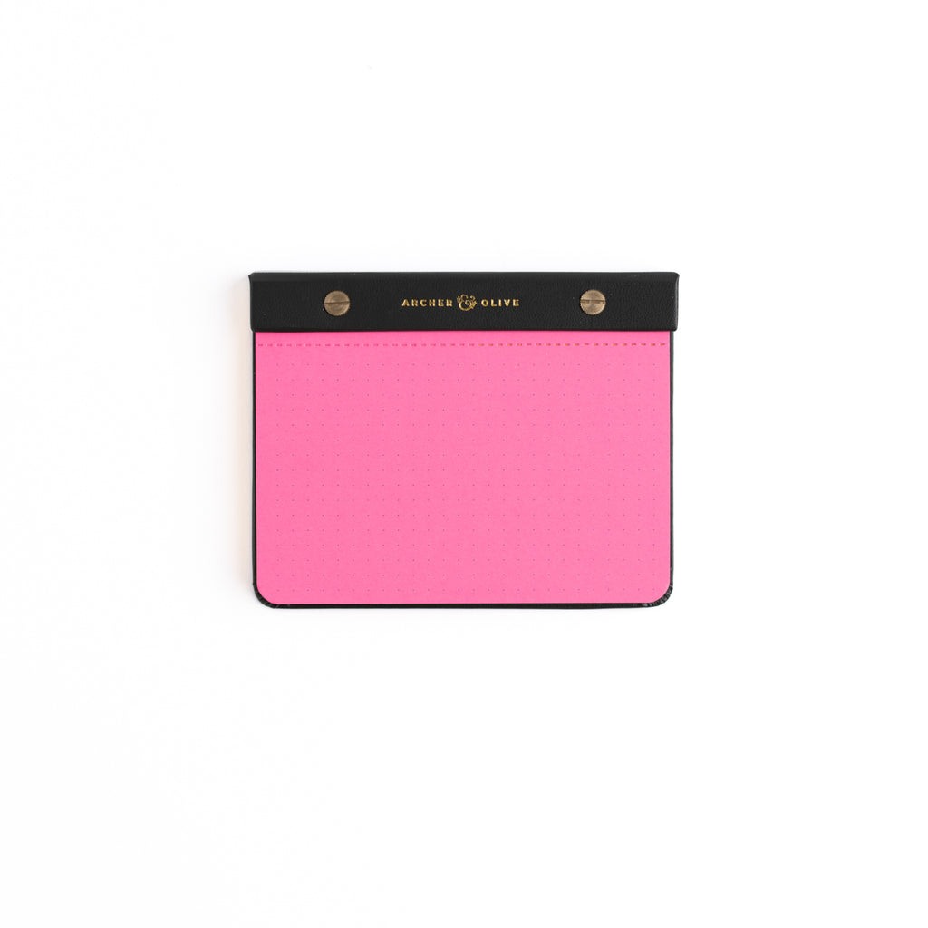 Dot Grid Notepad Neon Archer And Olive
