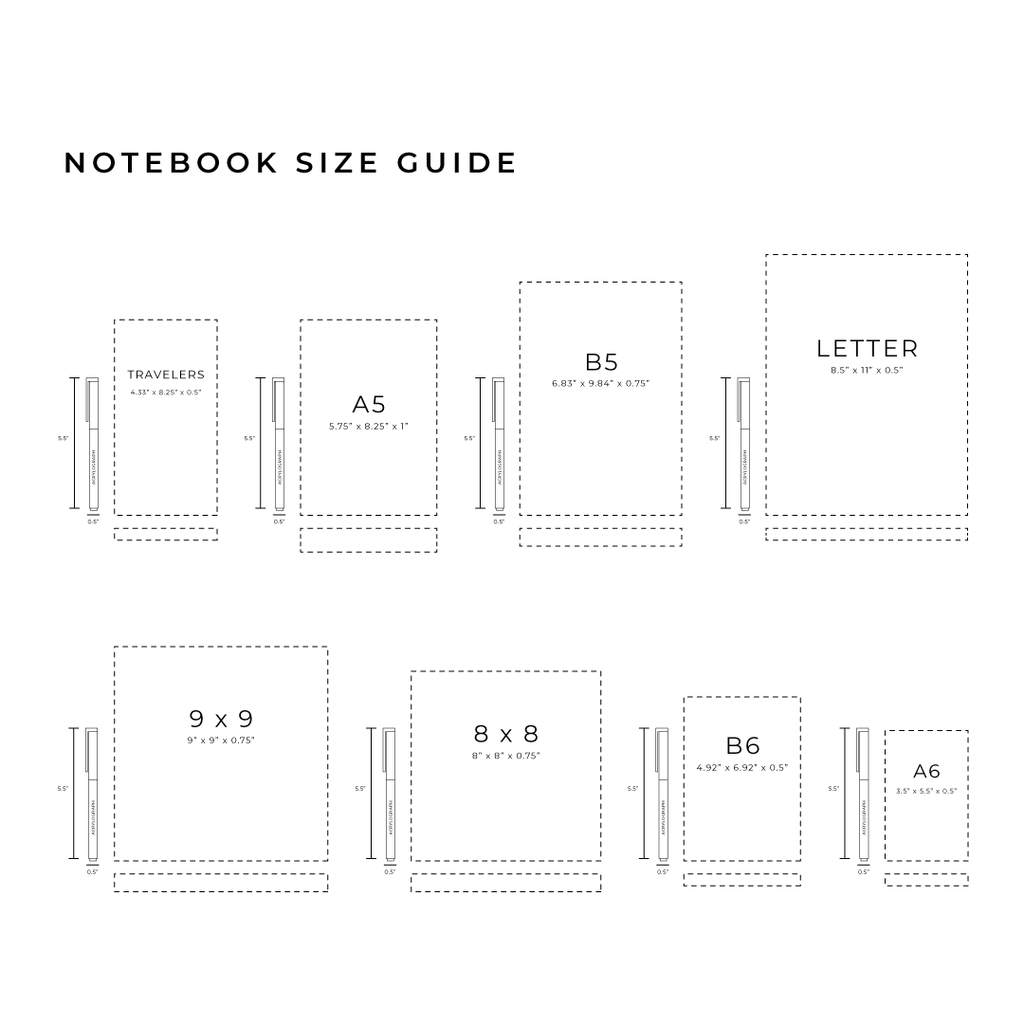 A6 Frame Wall: Dot Grid Notebook | Archer and Olive
