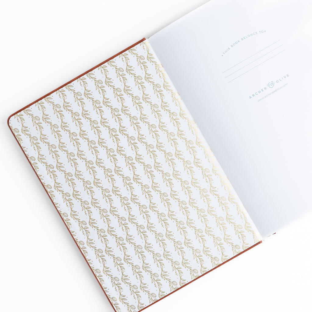 B5 Minimal Floral Undated Planner | Archer and Olive